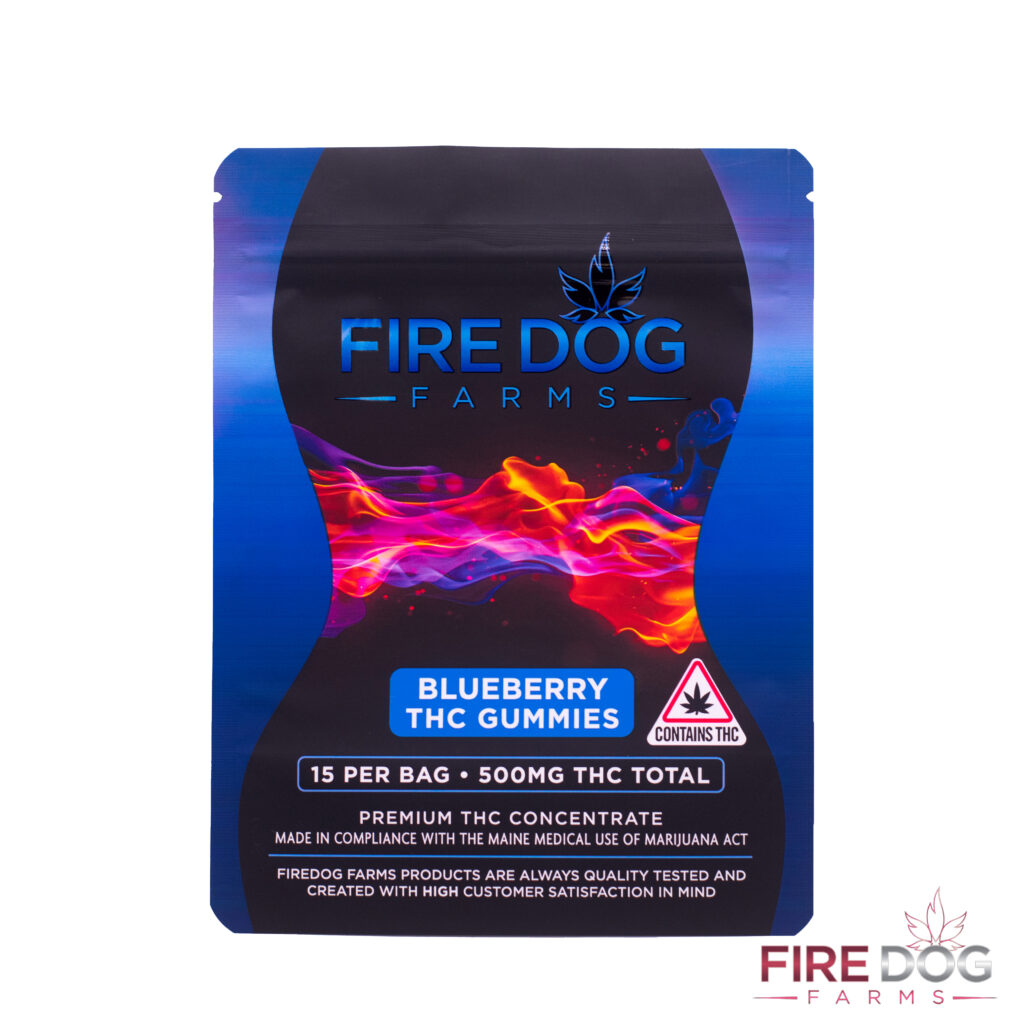 THC Gummies | Blueberry | 500mg – Fire Dog THC Gummies | Blueberry | 500mg – Fire Dog